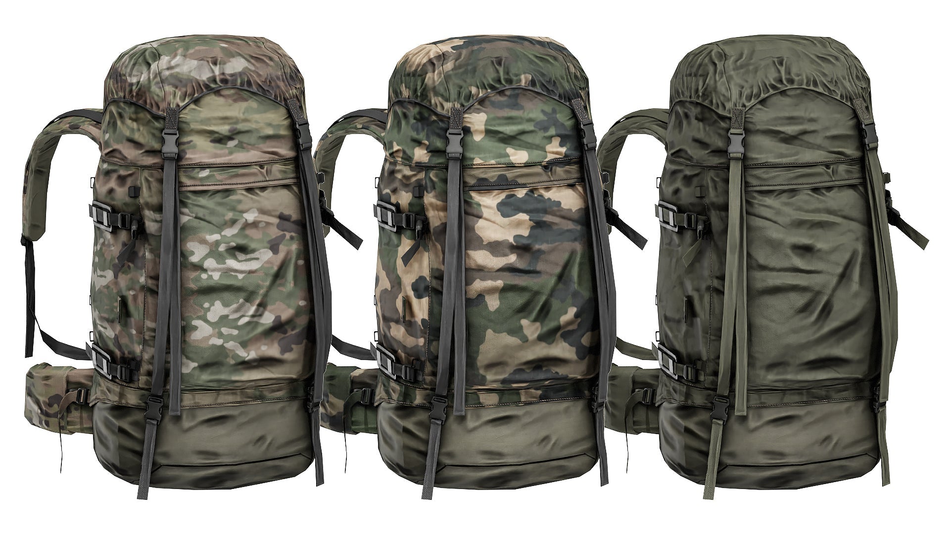 F2 BERGEN BACKPACK - Low Poly 3D Model | Game-Ready Asset | 3DMA ...