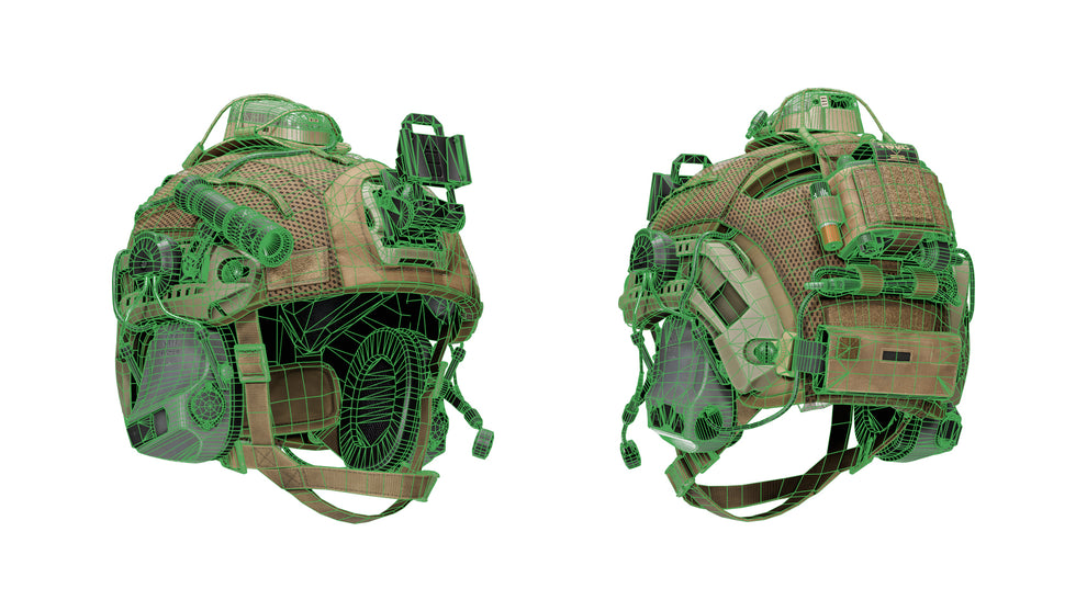 AIRFRAME HELMET - Low Poly 3D Model | Game-Ready Asset | 3DMA ...