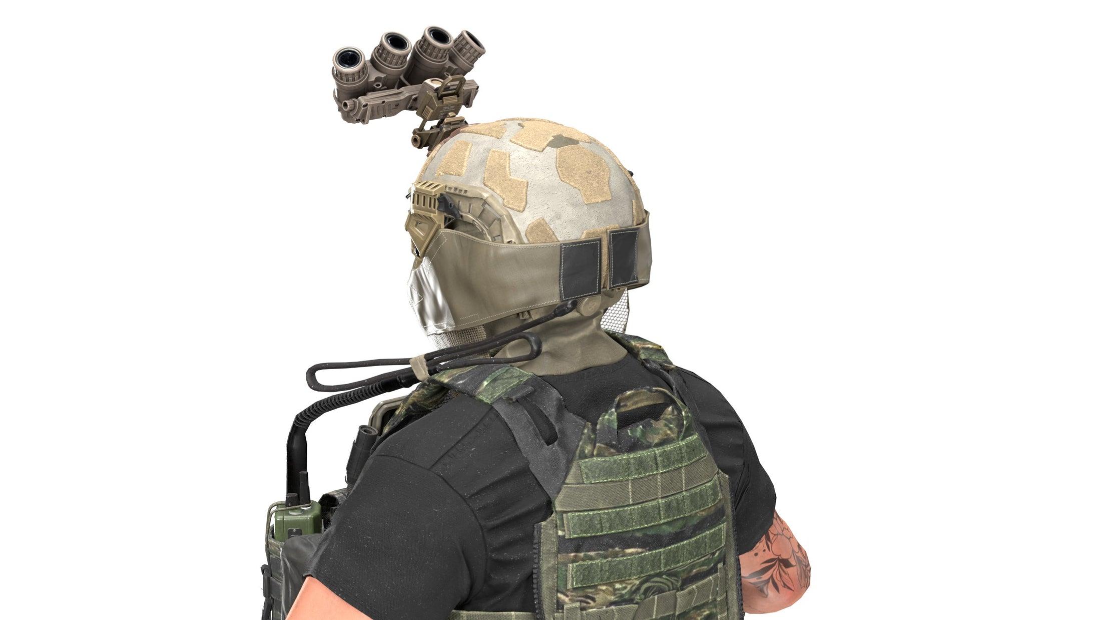 OPS CORE Force On Force Mandible – 3DMilitaryAssets