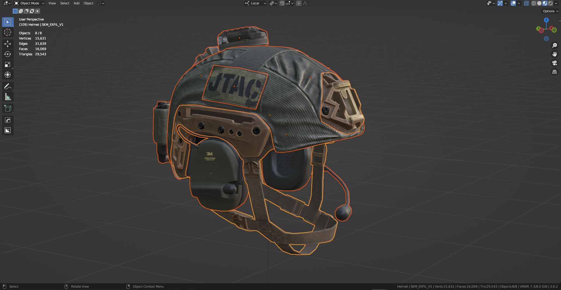 TEAM WENDYS EXFIL HELMET – 3DMilitaryAssets
