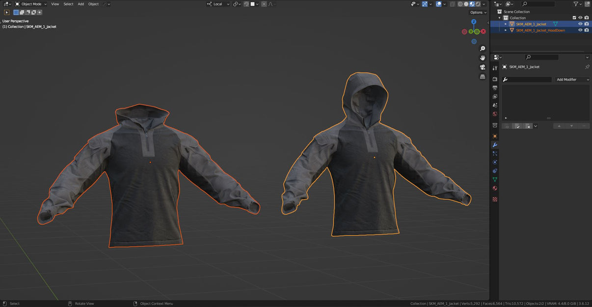 AEM01 TACTICAL JACKET - Low Poly 3D Model | Game-Ready Asset | 3DMA ...