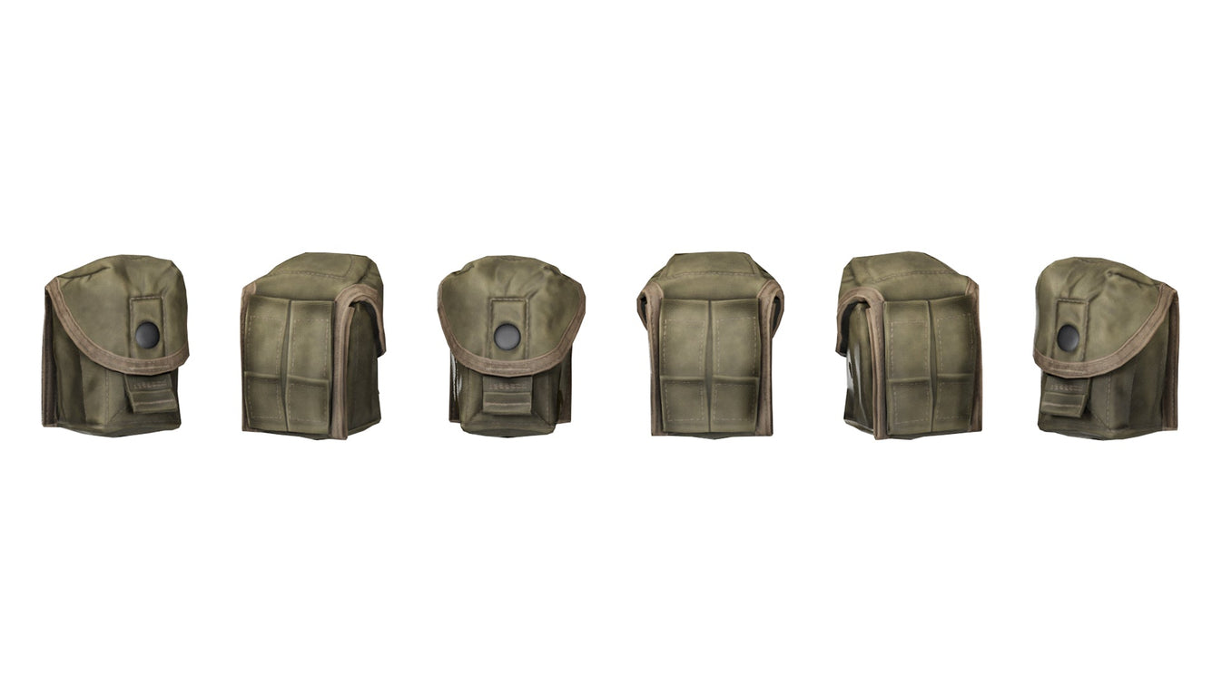 ADA MILITARY POUCHES BUNDLE 01 - Low Poly 3D Model Game-Ready Asset ...