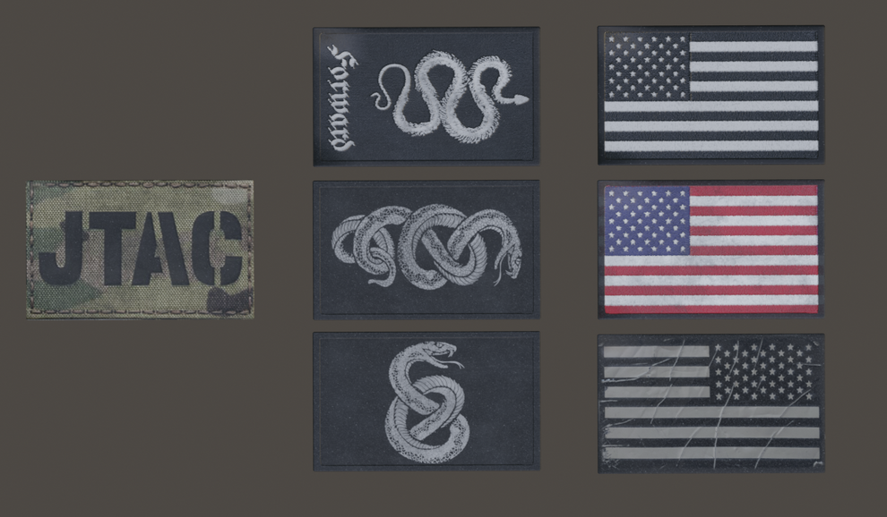 3DMA PATCHES AND FLAGS - Low Poly 3D Model | Game-Ready Asset | 3DMA ...