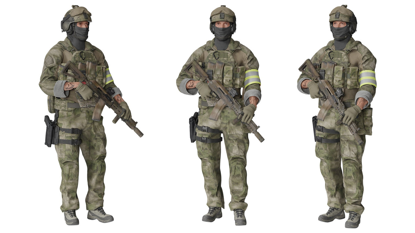 RUSSIAN TACTICAL SOLDIER - Low Poly 3D Model | Game-Ready Asset | 3DMA ...
