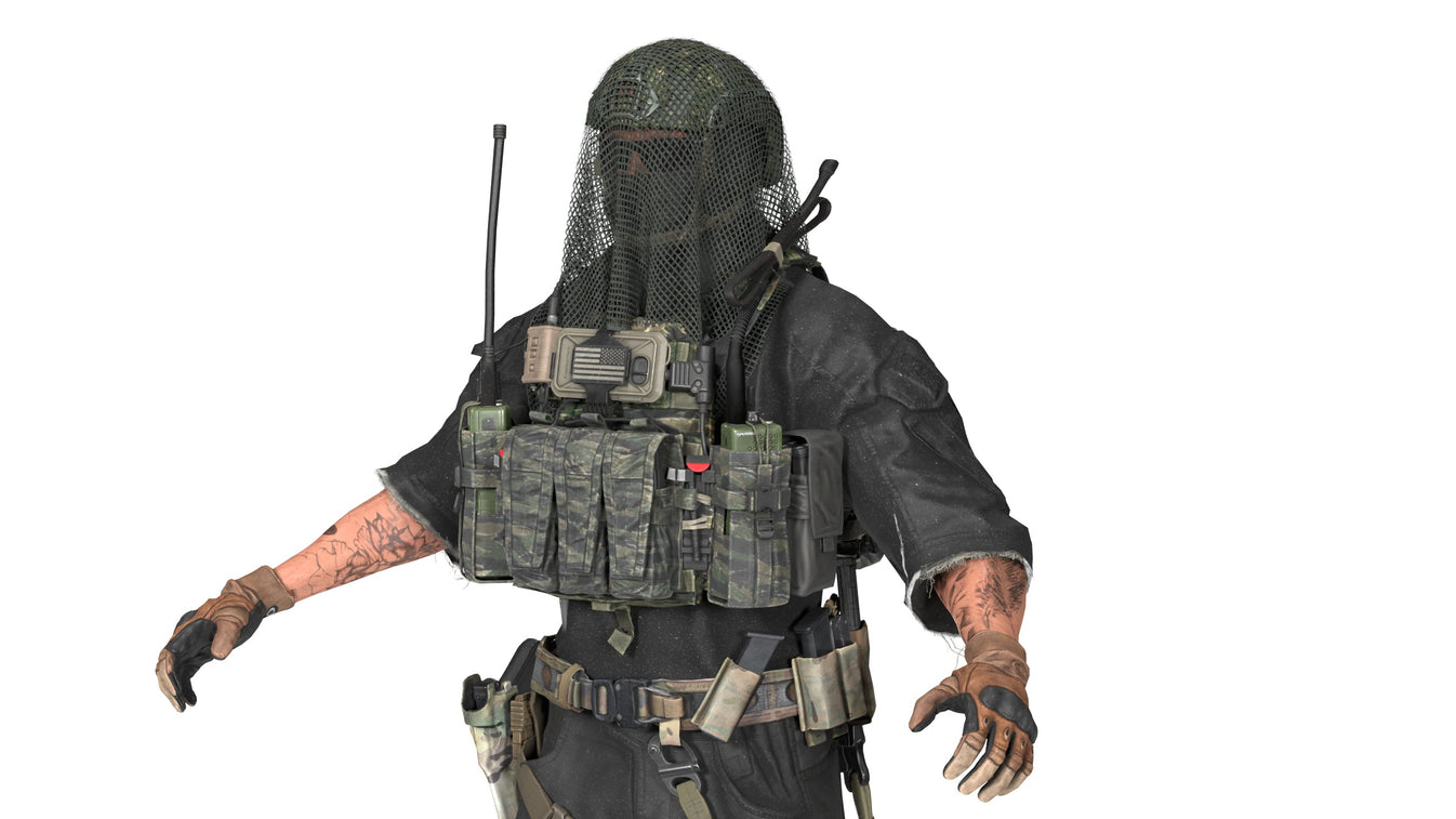 MILITARY FROGMAN SCRIM - Low Poly 3D Model | Game-Ready Asset | 3DMA ...
