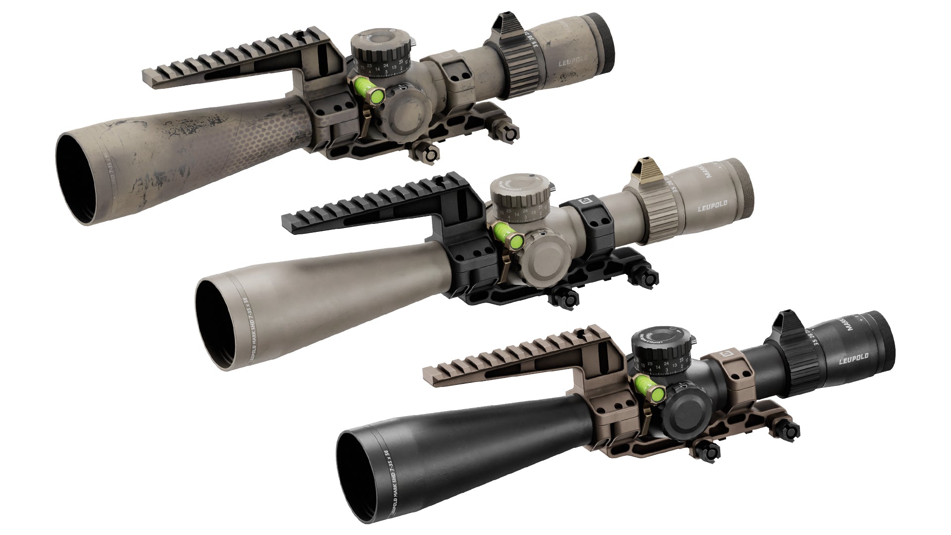 LEUPOLD MARK 5HD RIFLE SCOPE 7-35X56 - Low Poly 3D Model | Game-Ready ...