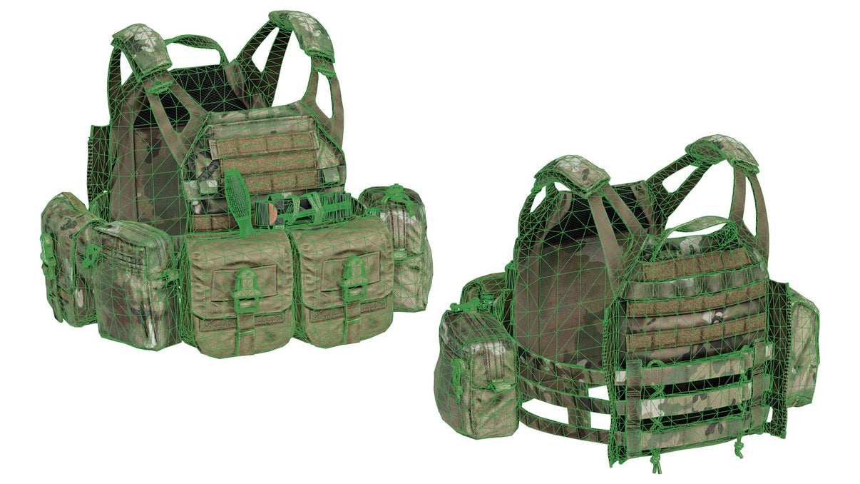 CRYE JPC 2 PLATE CARRIER V1 - Low Poly 3D Model | Game-Ready Asset ...
