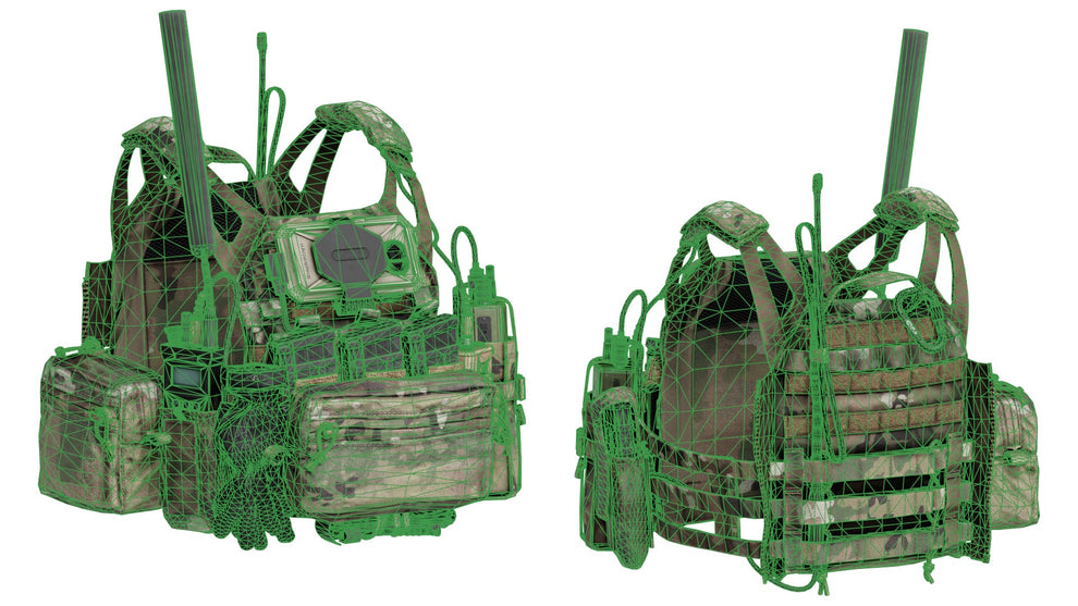 CRYE JPC 2 PLATE CARRIER V2 - Low Poly 3D Model | Game-Ready Asset ...