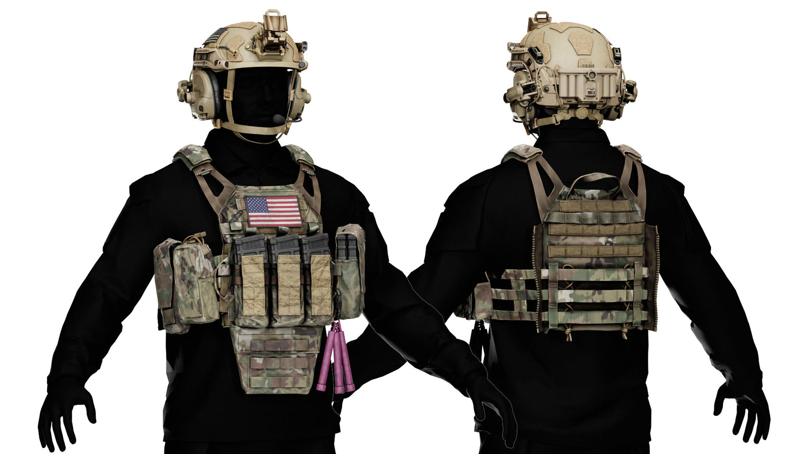 CRYE JPC 2 PLATE CARRIER V4 - Low Poly 3D Model | Game-Ready Asset ...