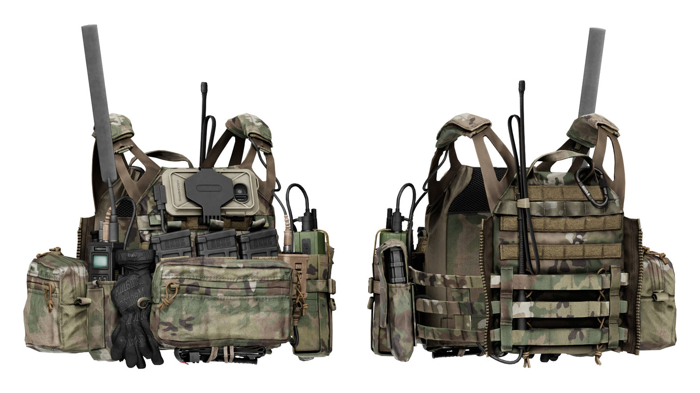 CRYE JPC 2 PLATE CARRIER BUNDLE - Low Poly 3D Model Game-Ready Asset ...