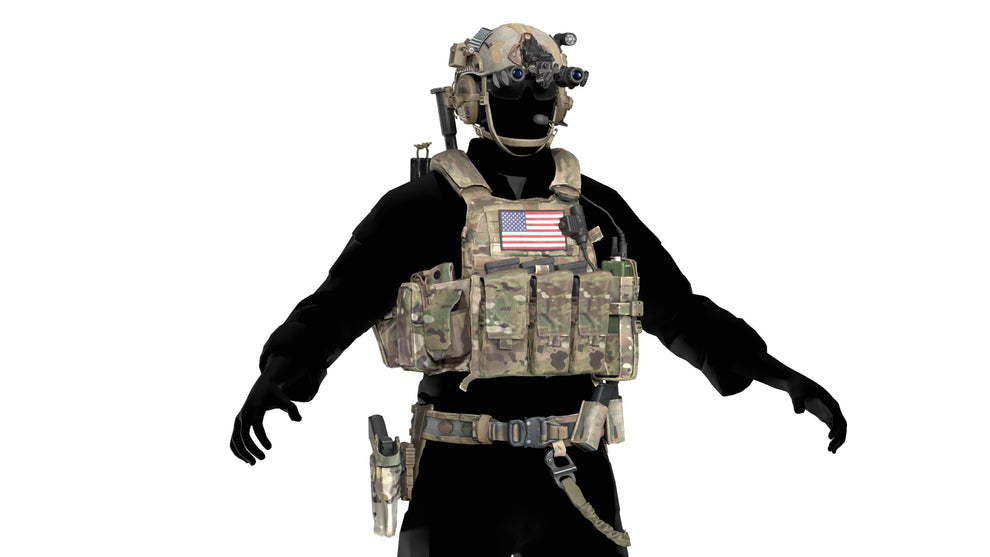 LBT 6094 PLATE CARRIER BUNDLE - Low Poly 3D Model | Game-Ready Asset ...