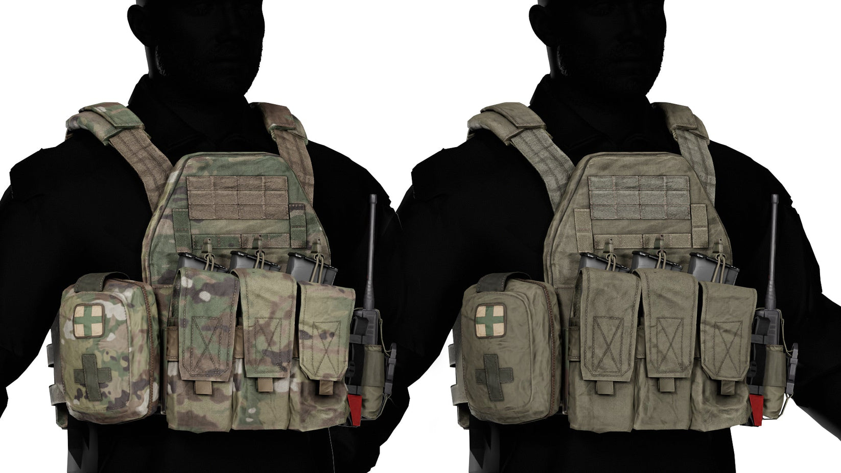 WARTECH TV 110 LBS PLATE CARRIER VEST - Low Poly 3D Model | Game-Ready ...