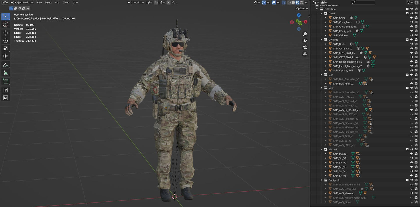 GAME READY RIGGED WESTERN SPECIAL OPERATIONS CHARACTER V2 ...