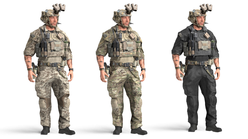 GAME READY RIGGED WESTERN SPECIAL OPERATIONS CHARACTER V3 - Low ...