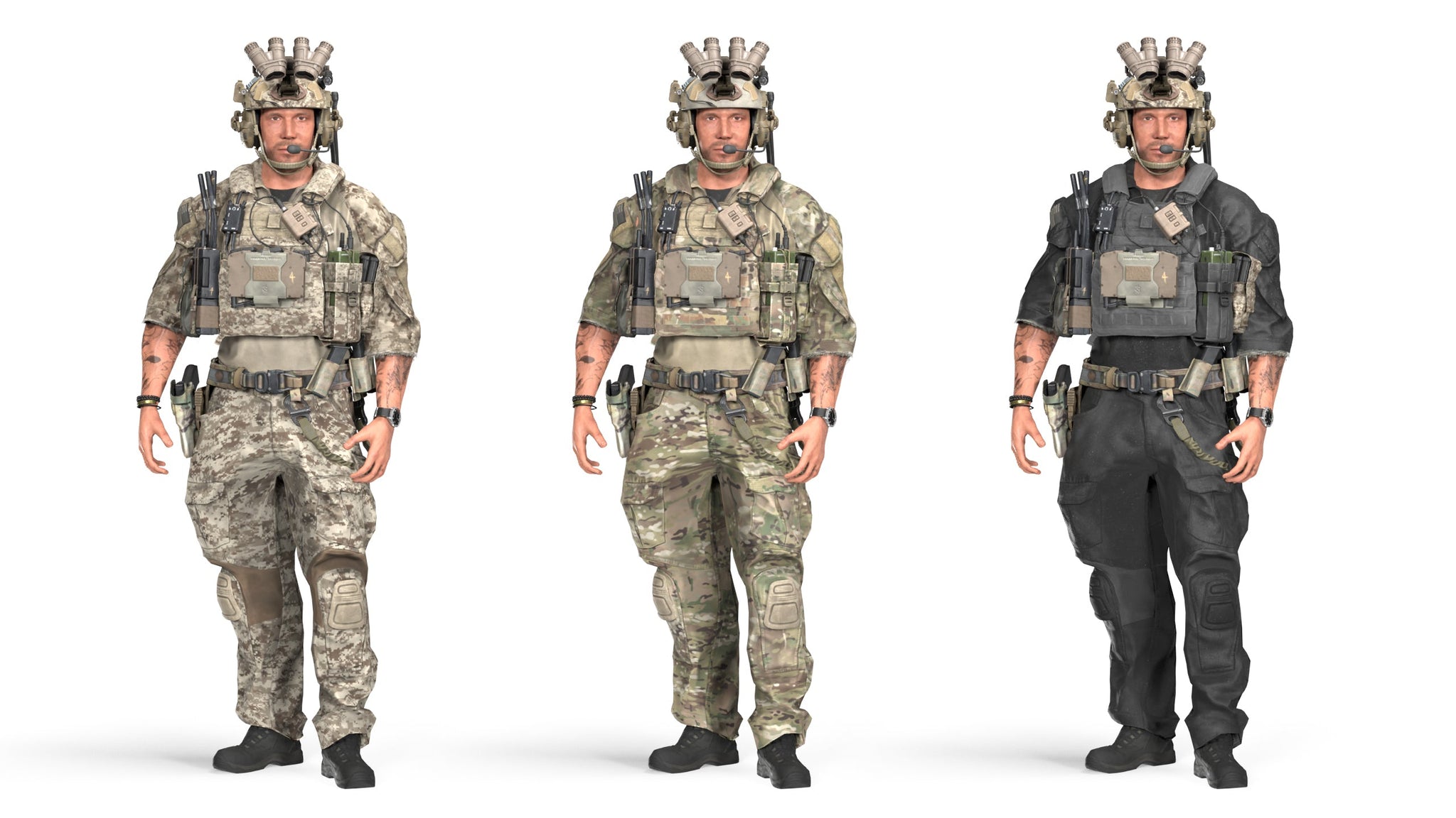 GAME READY RIGGED WESTERN SPECIAL OPERATIONS CHARACTER V3 ...