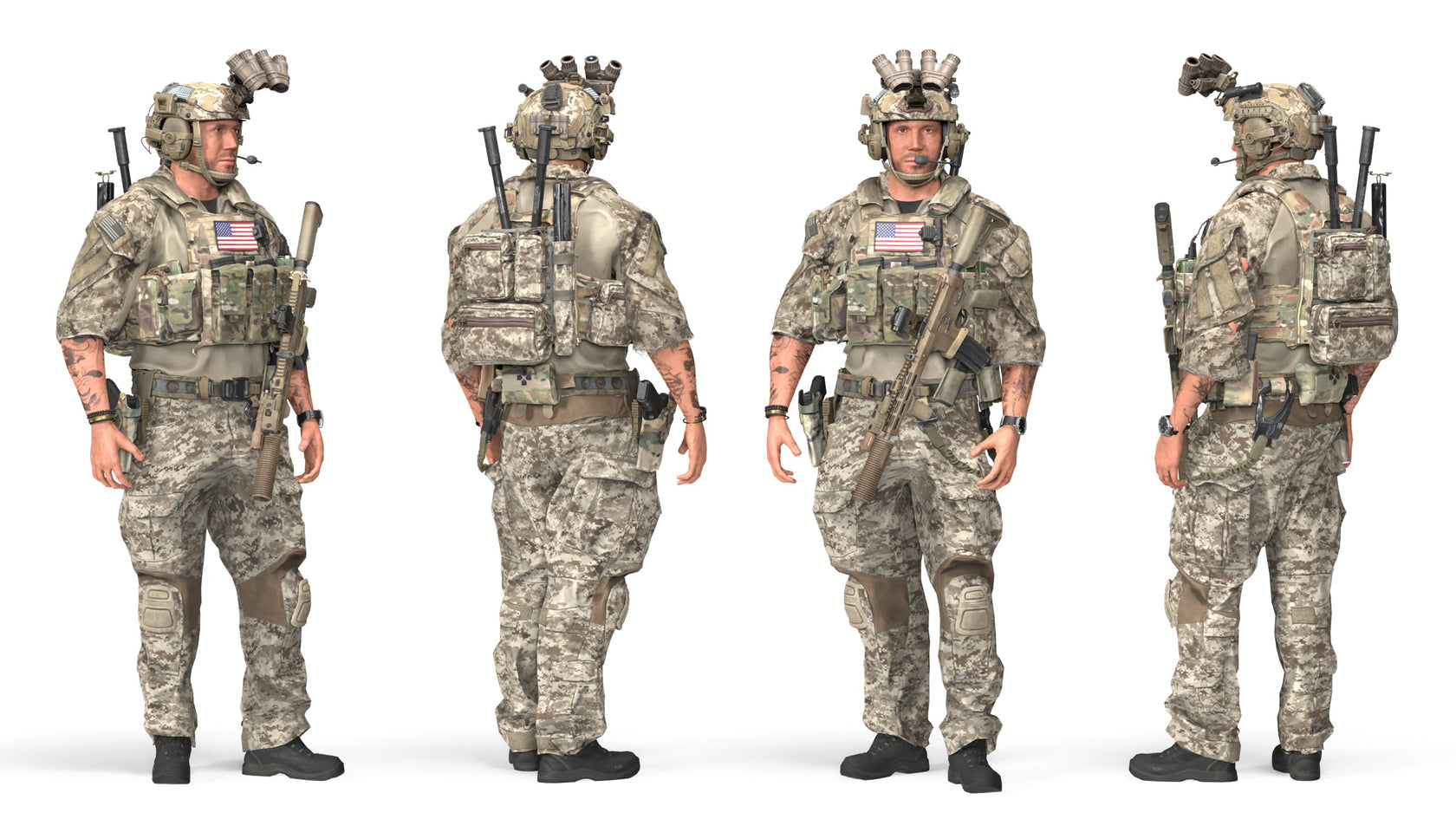 GAME READY RIGGED WESTERN SPECIAL OPERATIONS CHARACTER V3 ...