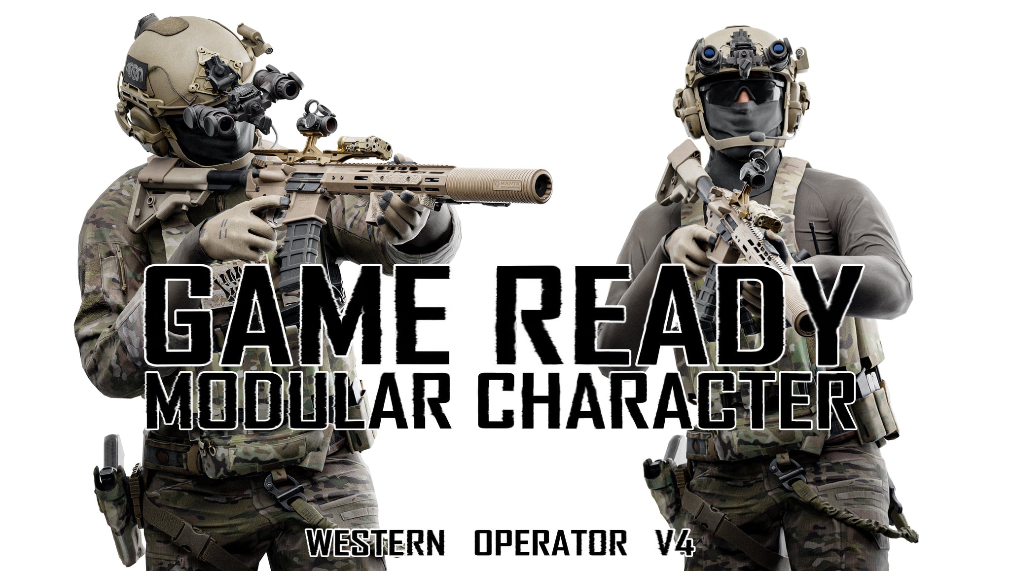 GAME READY RIGGED WESTERN SPECIAL OPERATIONS CHARACTER V4 ...
