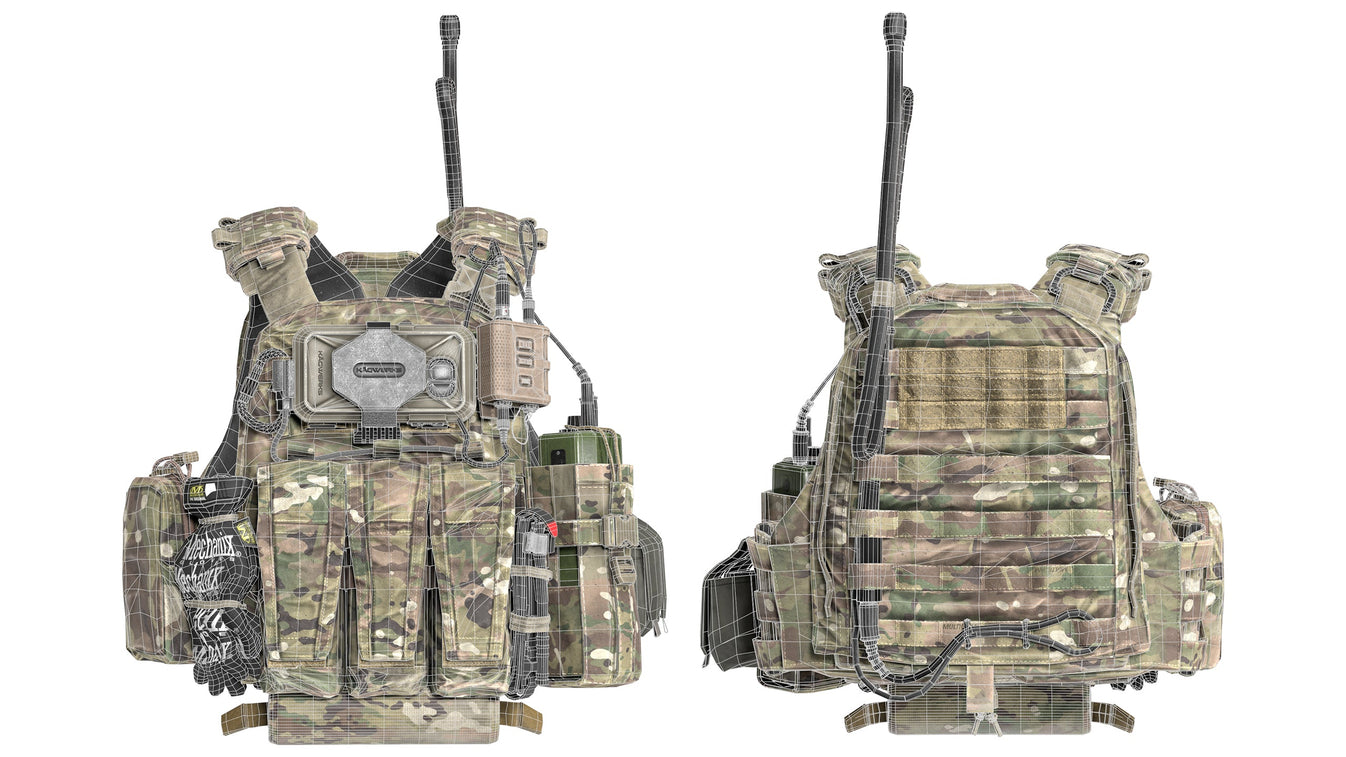 AVS PLATE CARRIER V2 - Low Poly 3D Model | Game-Ready Asset | 3DMA ...