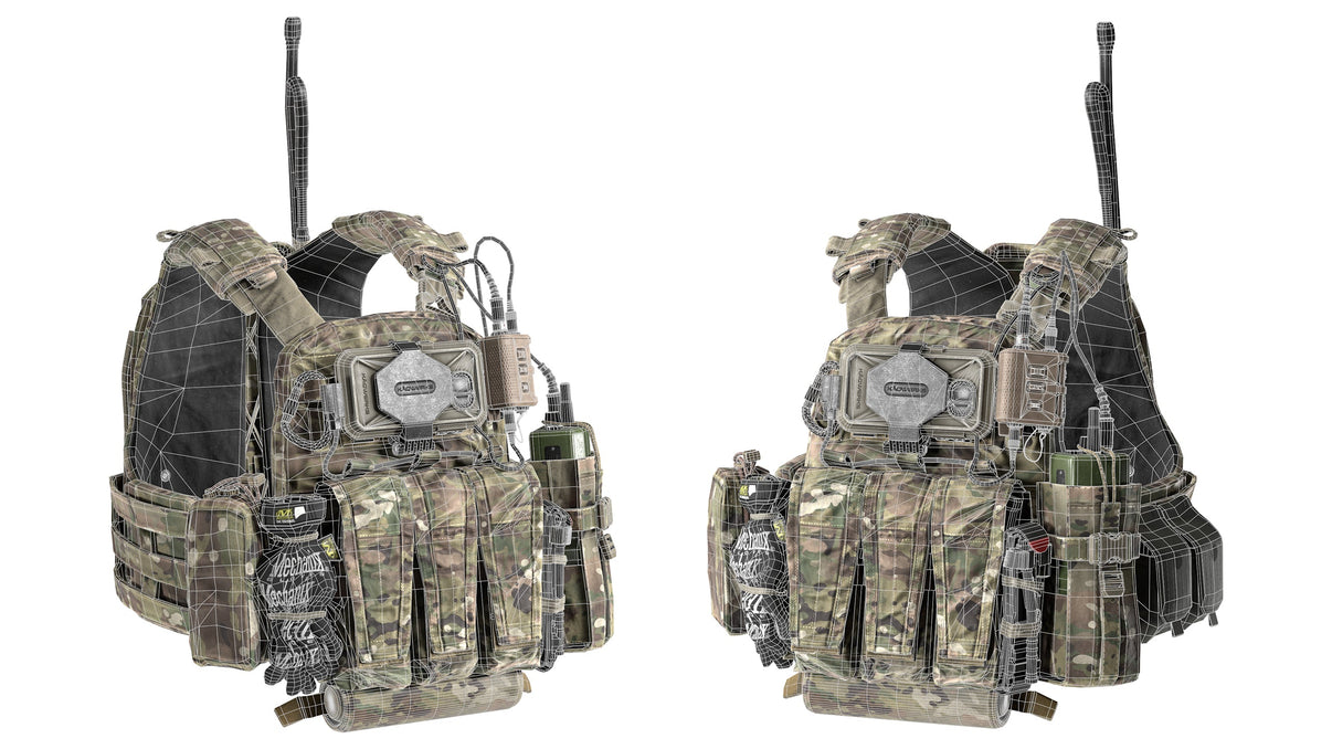 AVS PLATE CARRIER V2 - Low Poly 3D Model | Game-Ready Asset | 3DMA ...