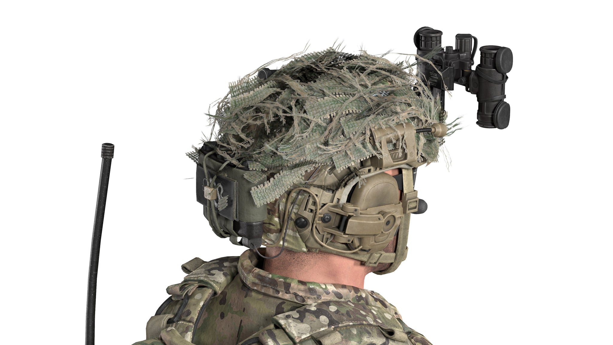 HELMET HOME-MADE SCRIM COVER – 3DMilitaryAssets