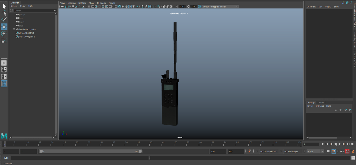 TRELLIS WARE TW-950 TSM RADIO - Low Poly 3D Model | Game-Ready Asset ...