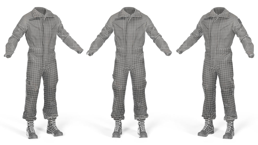XOF SPECIAL OPERATIONS UNIFORM - Low Poly 3D Model Game-Ready Asset ...
